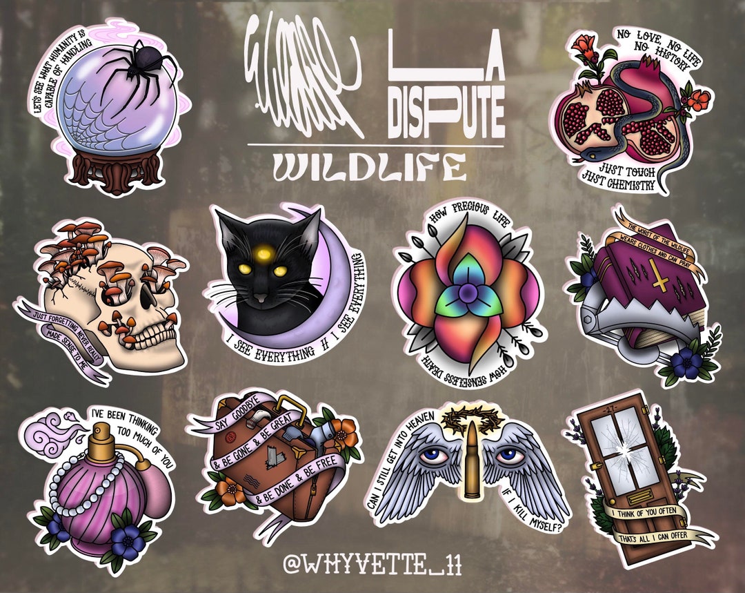 La Dispute Wildlife Sticker Pack fan Made - Etsy