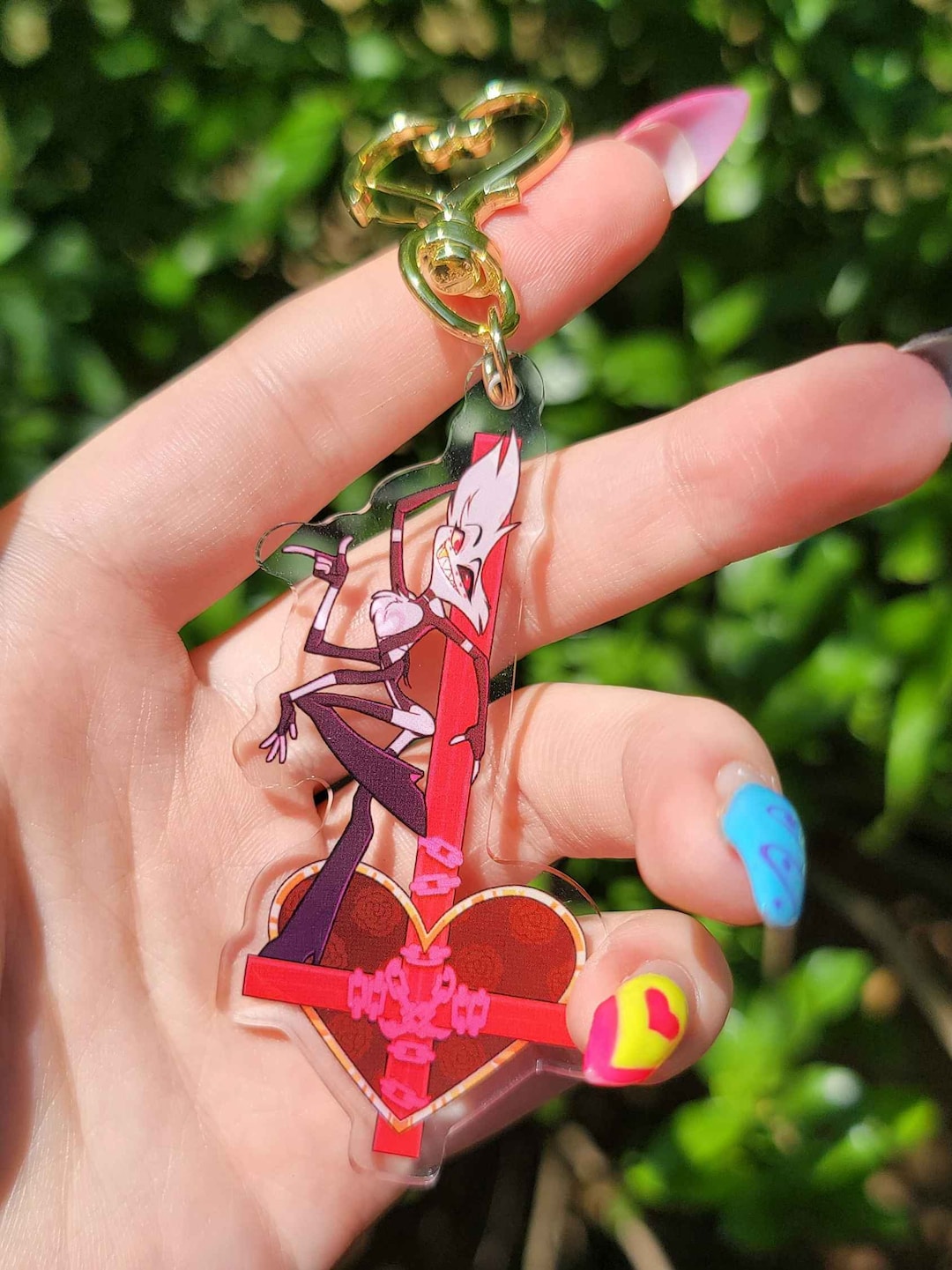 Angel "hell's Love" Acrylic Keychain - LIMITED - Etsy