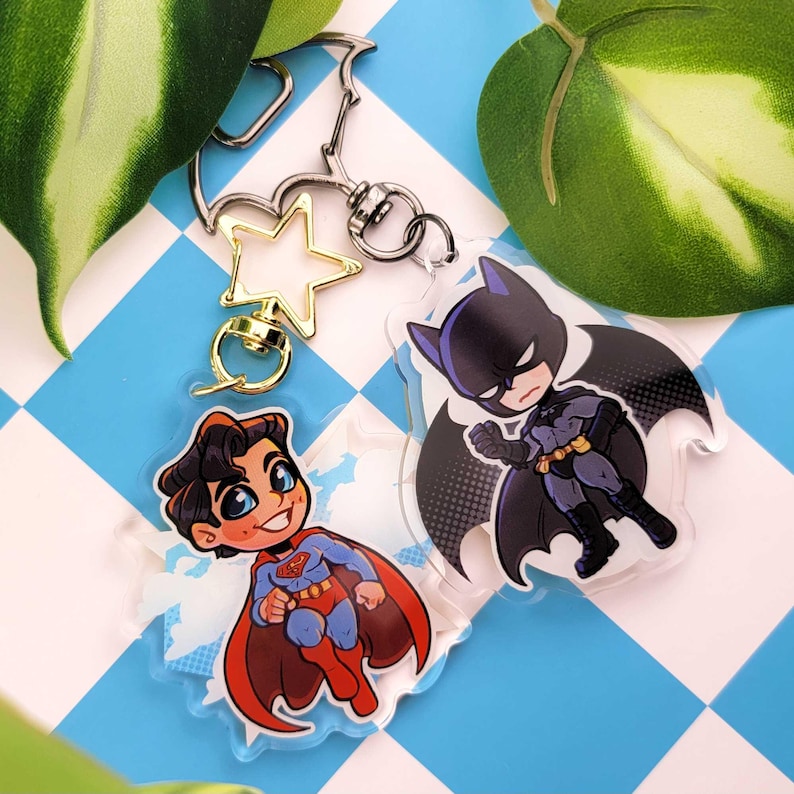 Superhero Acrylic Keychains - Etsy