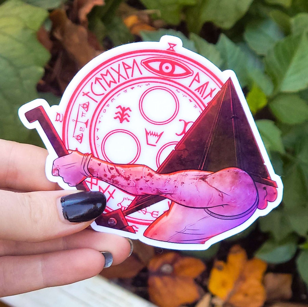 Pyramid Monster Vinyl Sticker - Etsy