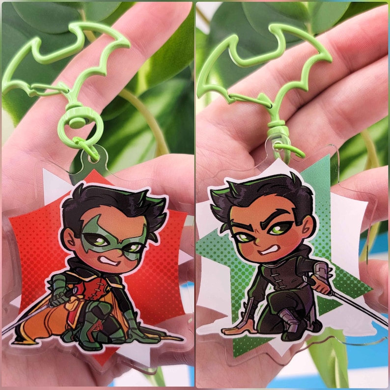 Superhero Acrylic Keychains - Etsy