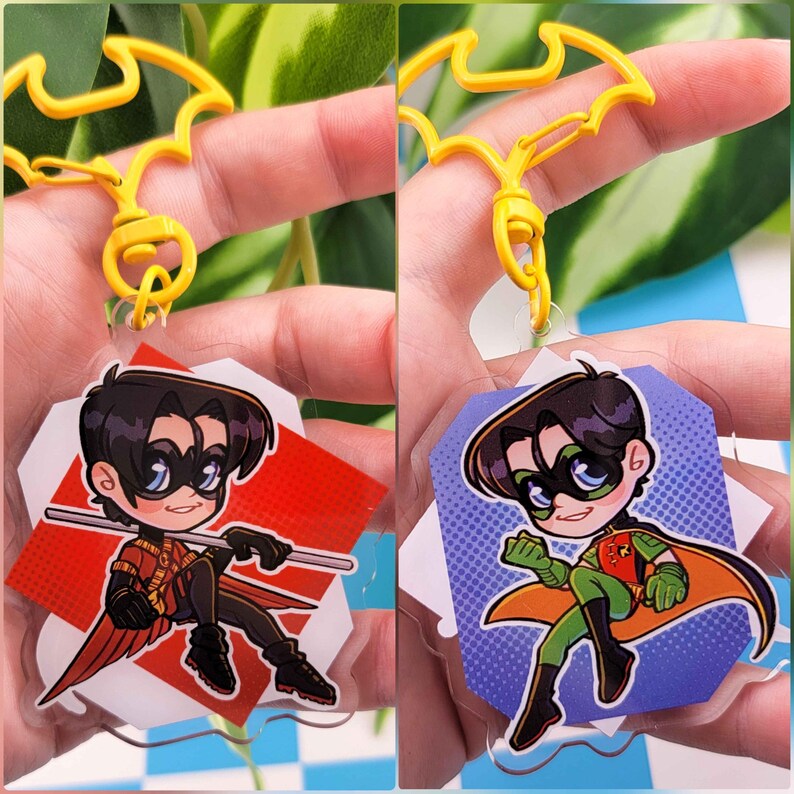 Superhero Acrylic Keychains - Etsy