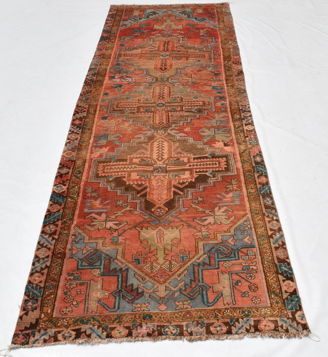 10x4 Rug,handmade Persian Rug,vintage Runner Rug, Hallway Runner Rug ...