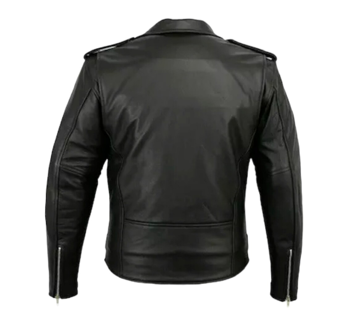 Handcrafted Men's Premium Leather Motorcycle Jacket Mens Iconic Fashion ...