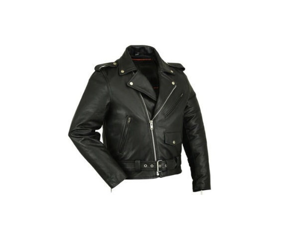 Handcrafted Men's Premium Leather Motorcycle Jacket Mens Iconic Fashion ...