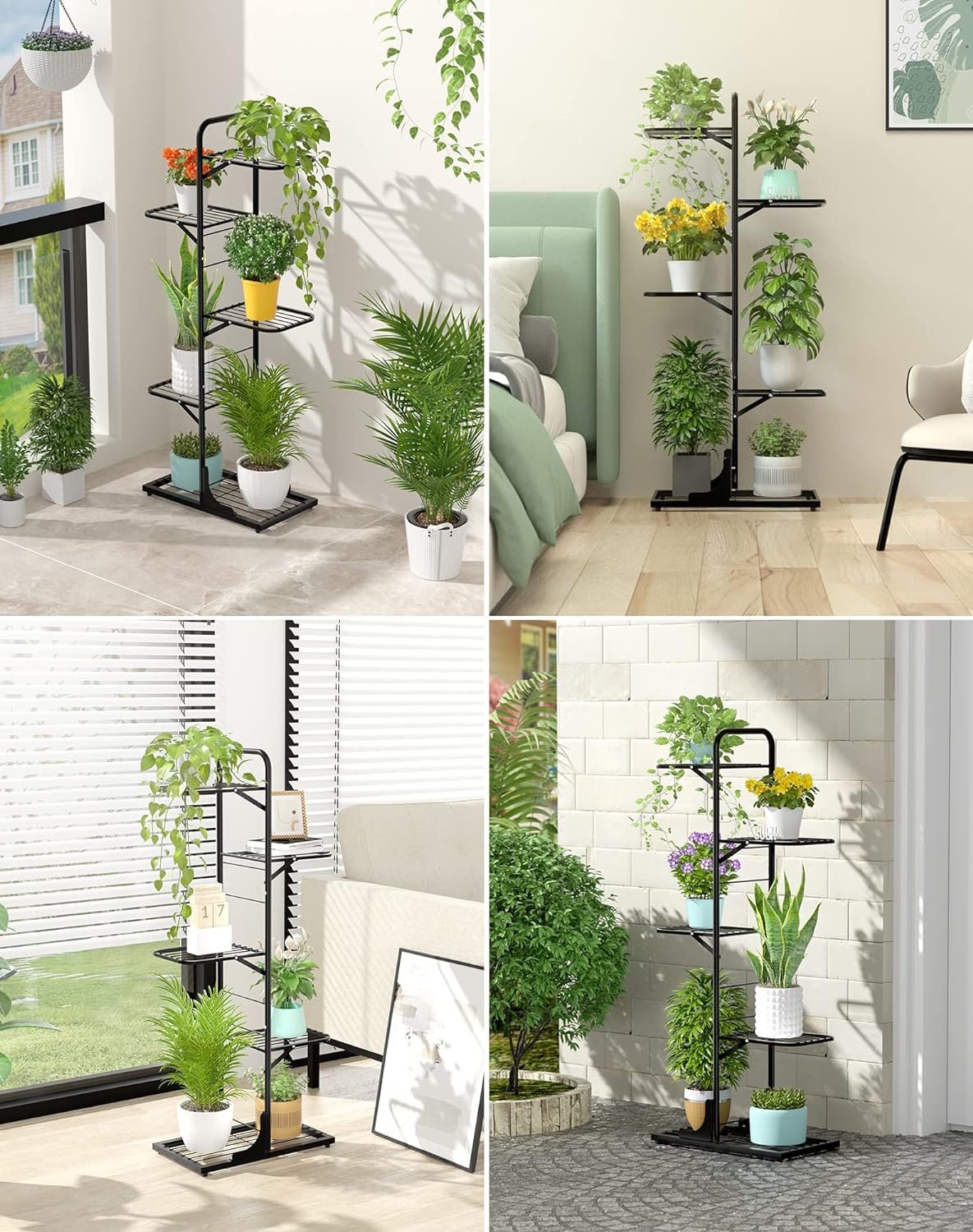 5 Tier 6 Potted Metal Plant Stand Indoor Plant Stand Multi - Etsy