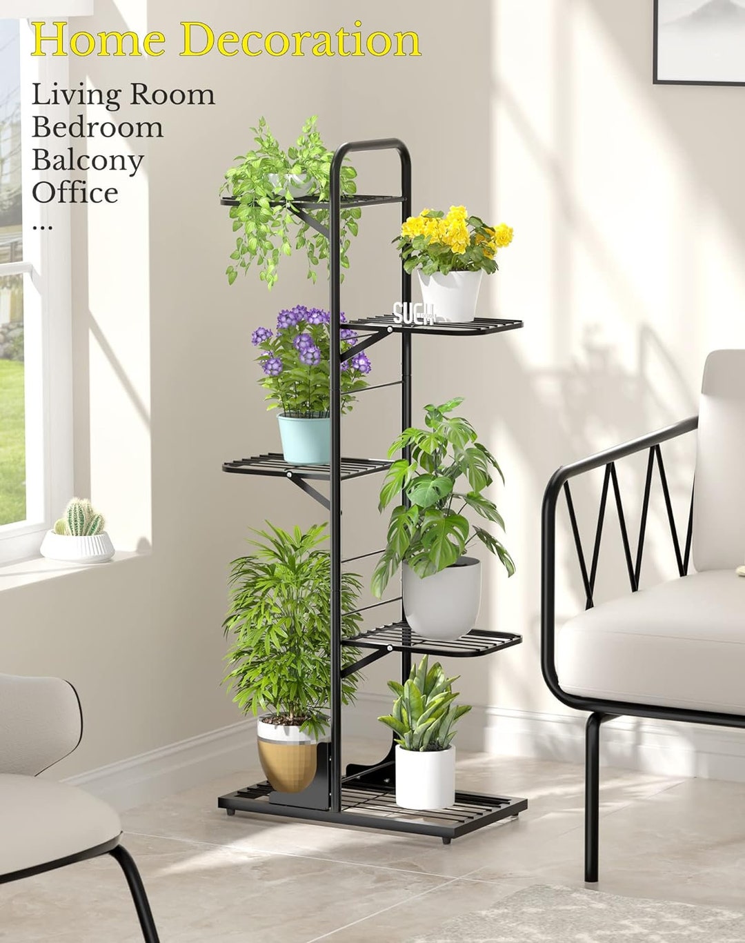 5 Tier 6 Potted Metal Plant Stand Indoor Plant Stand Multi - Etsy