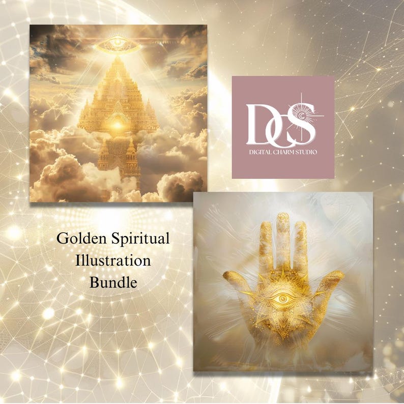 Spiritual Radiance PNG Illustrations: Symbolic Art (digital Download ...