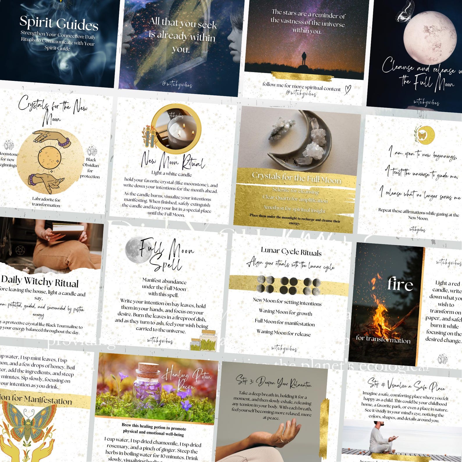 Spiritual Social Media Posts, Witchy Content, Meditation Guides ...