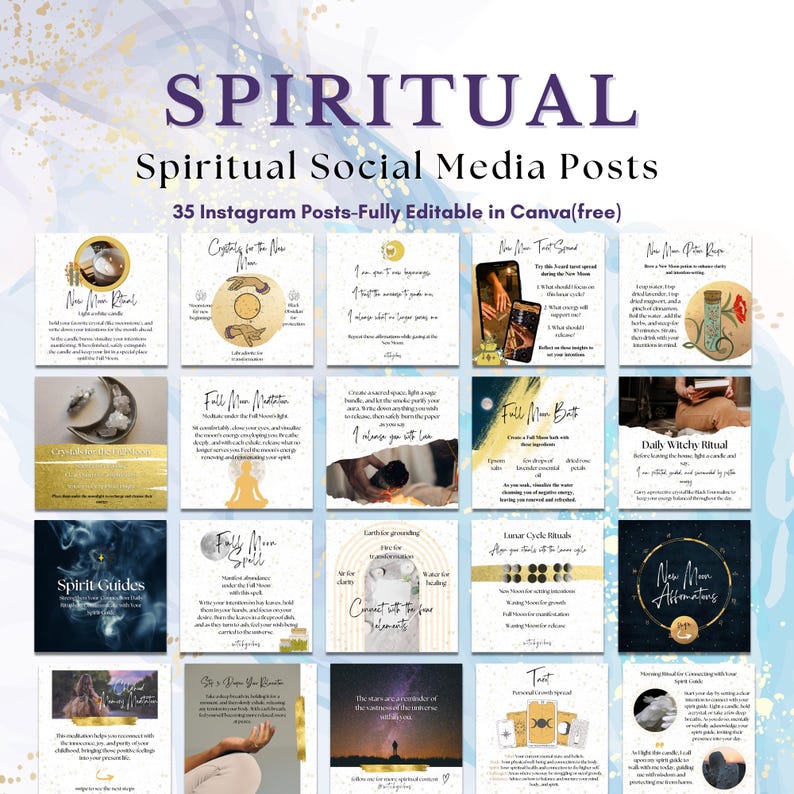 Spiritual Social Media Posts, Witchy Content, Meditation Guides ...