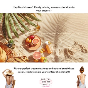 Beach Flat Lay Mockup Bundle, Boho Styled Stock Photos (digital ...