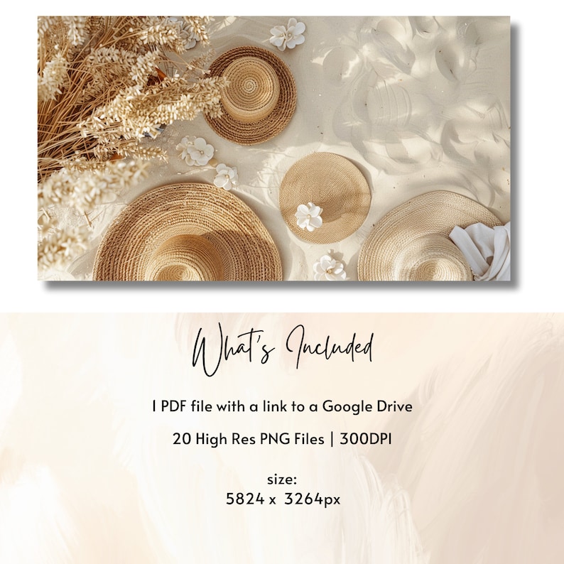 Beach Themed Flat Lay Mockup Bundle, Styled Stock Photography, Backdrop ...