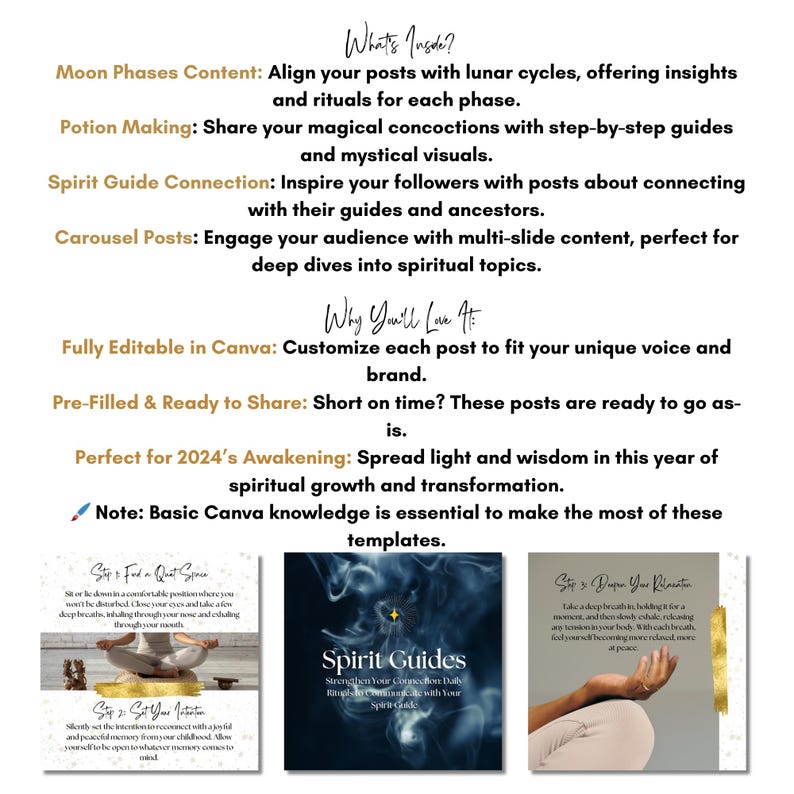 Spiritual Social Media Posts, Witchy Content, Meditation Guides ...