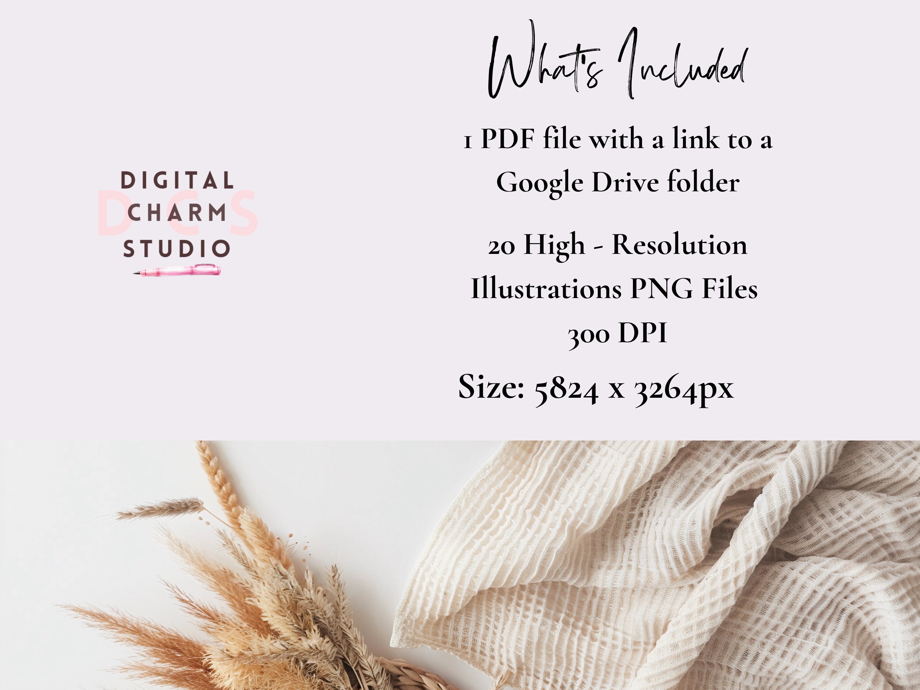 Pampas Style Boho Flat Lay Mockup Bundle, Digital Background, Boho Chic ...