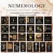 Black and Gold Numerology Instagram Bundle, Post Templates, Story ...