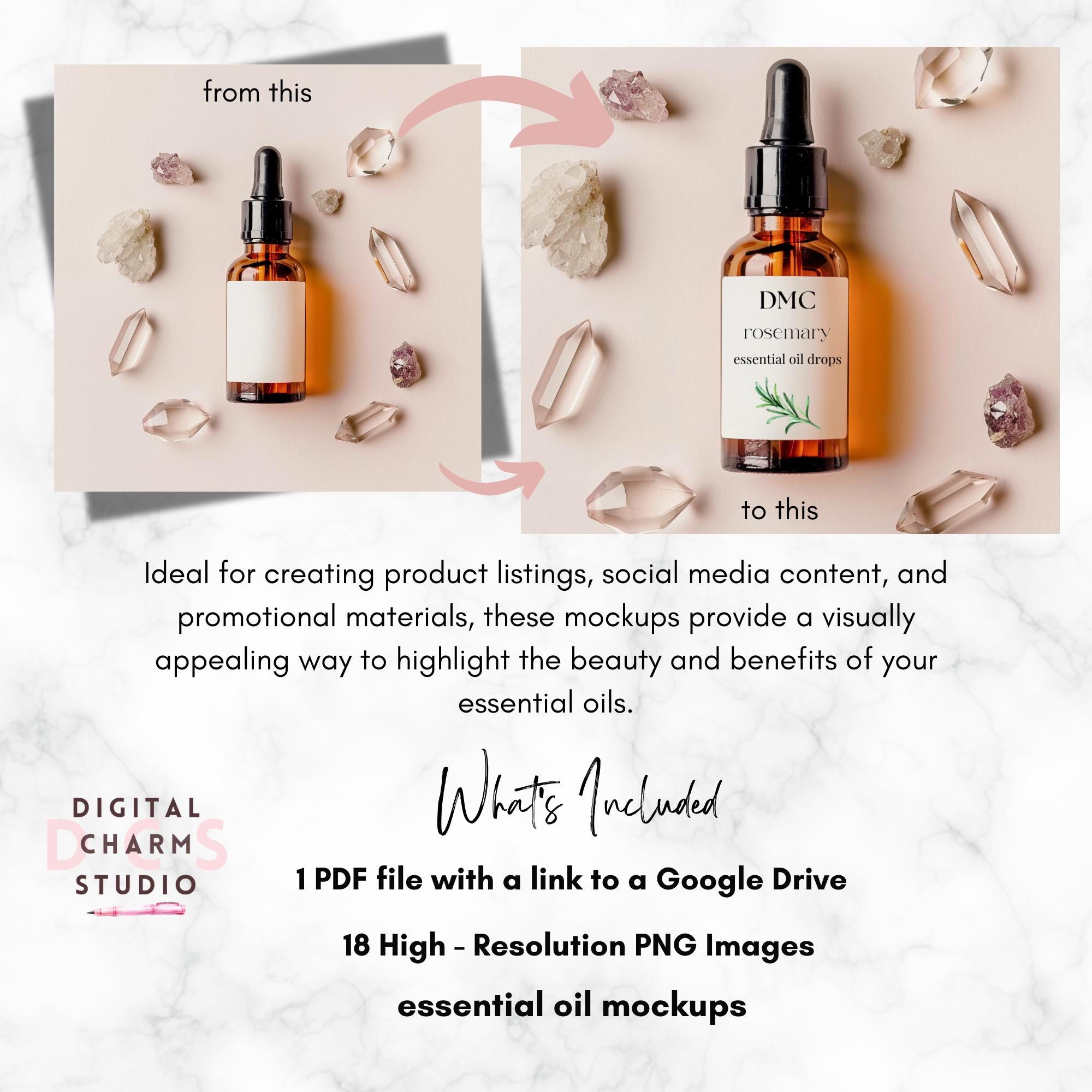 Essential Oil Mockup PNG Bundle, Product Visuals (digital Download) - Etsy
