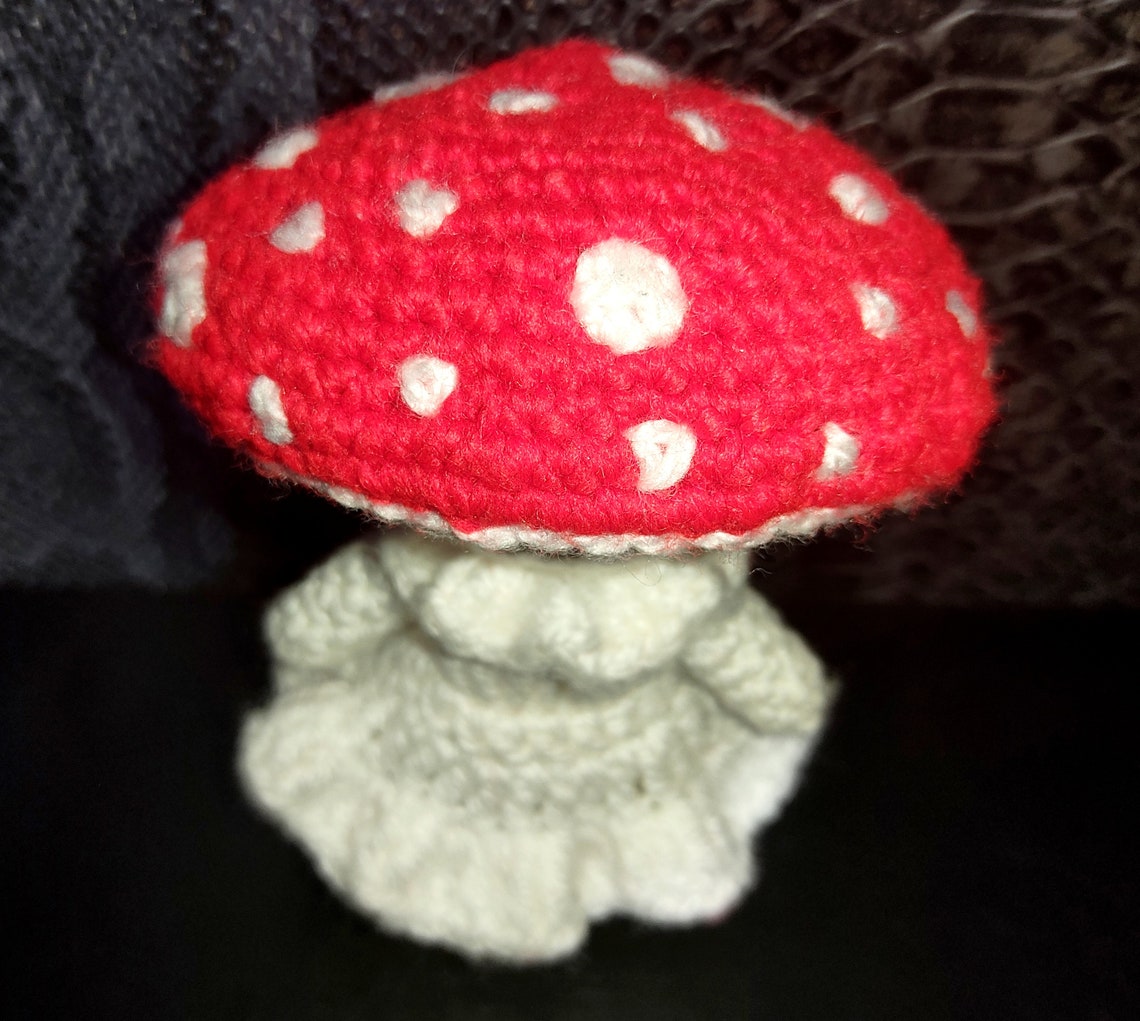 PDF Crochet Pattern No Sew Popping Mushroom Doll Amigurumi Plush ...