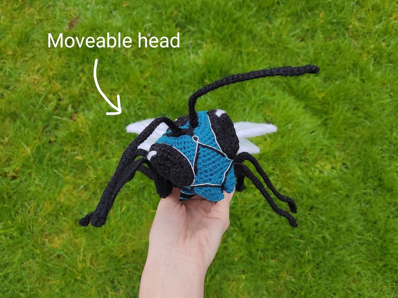 Night Wasp - Crochet Pattern - PDF Digital Download - Realistic Insect ...