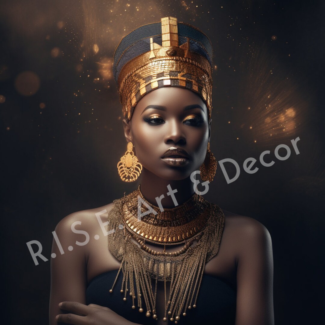 Beautiful African Queen Portrait - Etsy