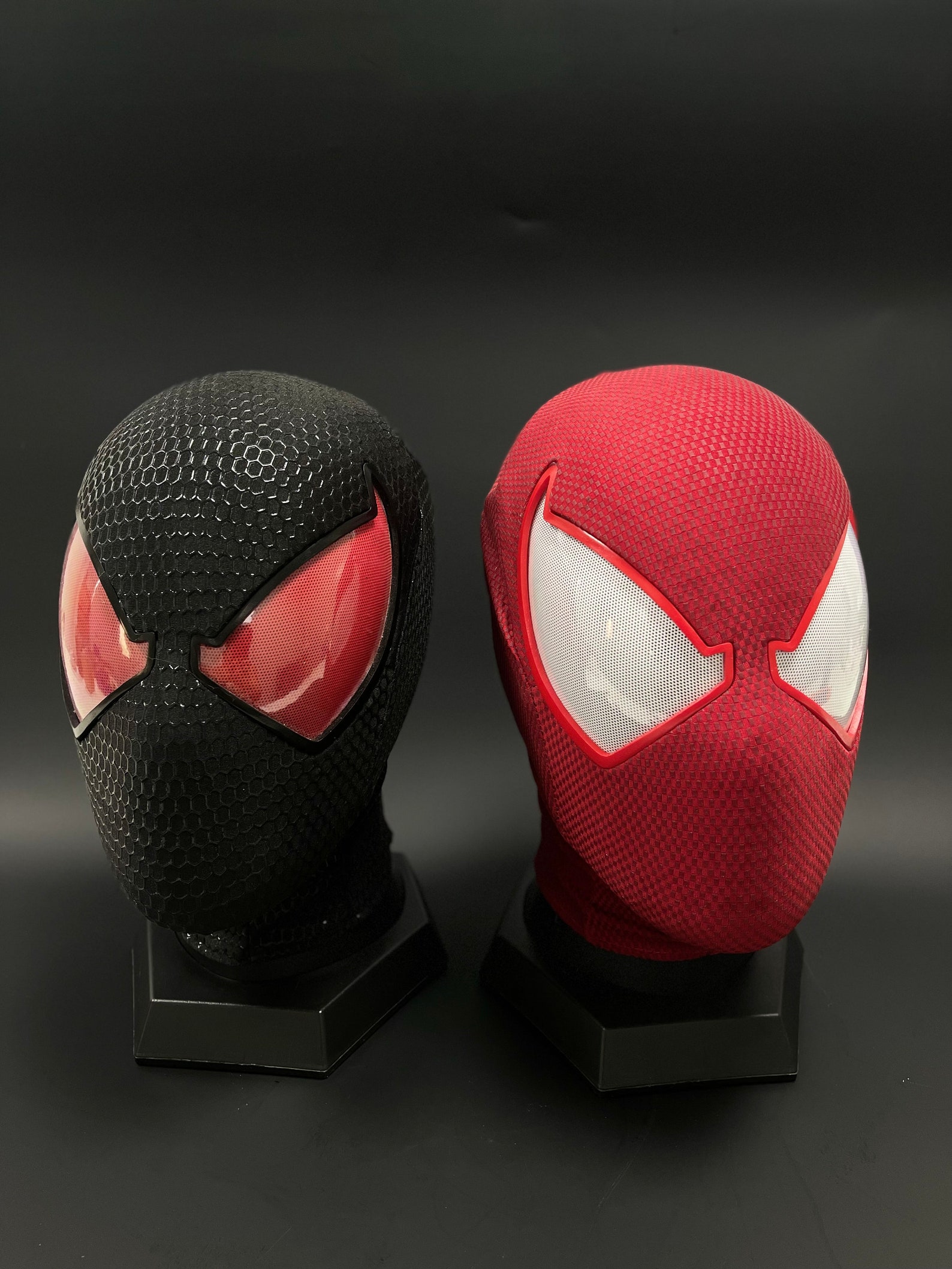 Customized Ben Reily Scarlet Spiderman Maskwith Faceshell and - Etsy