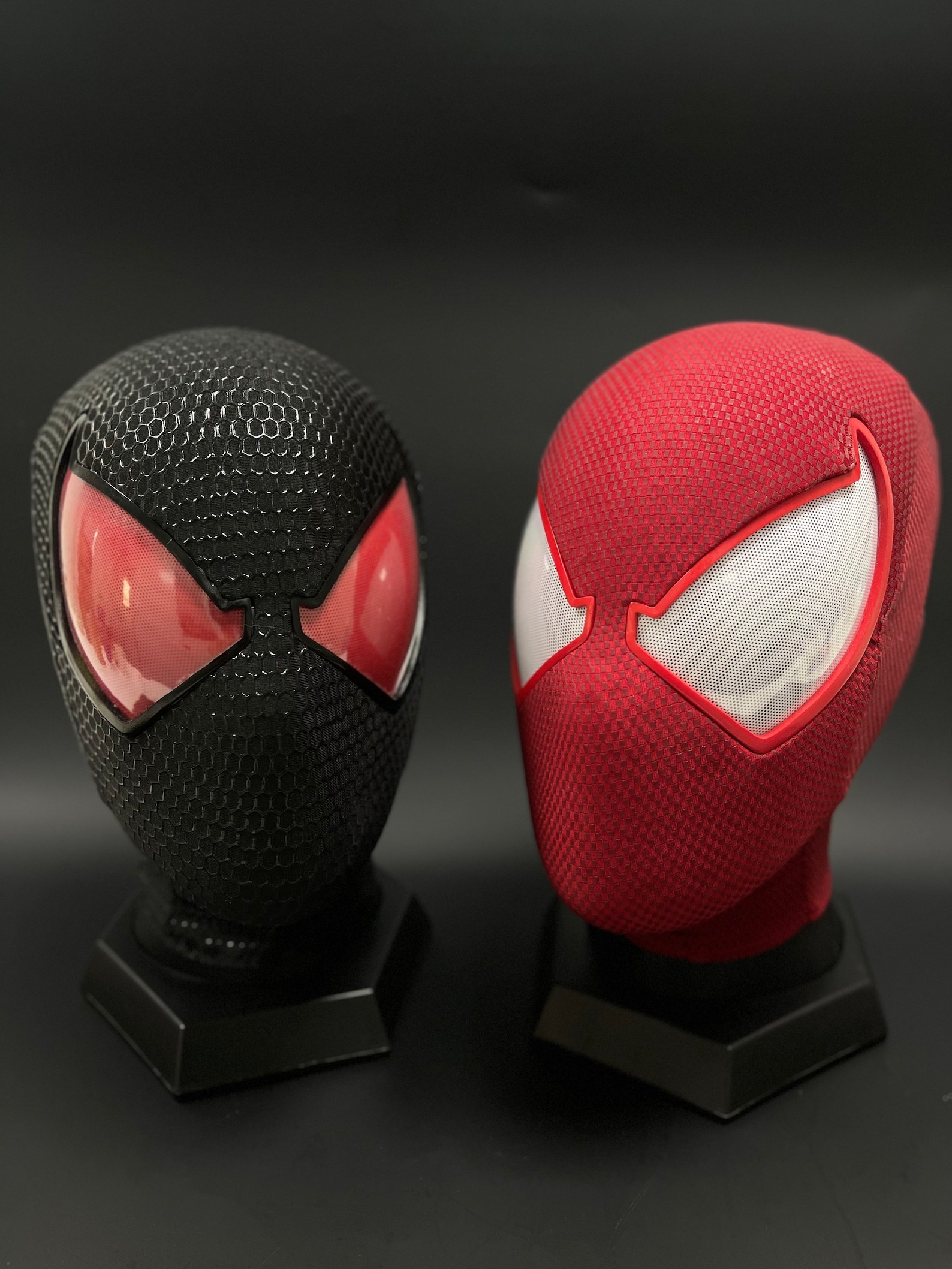 Customized Ben Reily Scarlet Spiderman Mask,with Faceshell and Lenses ...