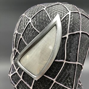 Black Spiderman Mask,tobey Maguire Spiderman Mask With Faceshell Lenses ...