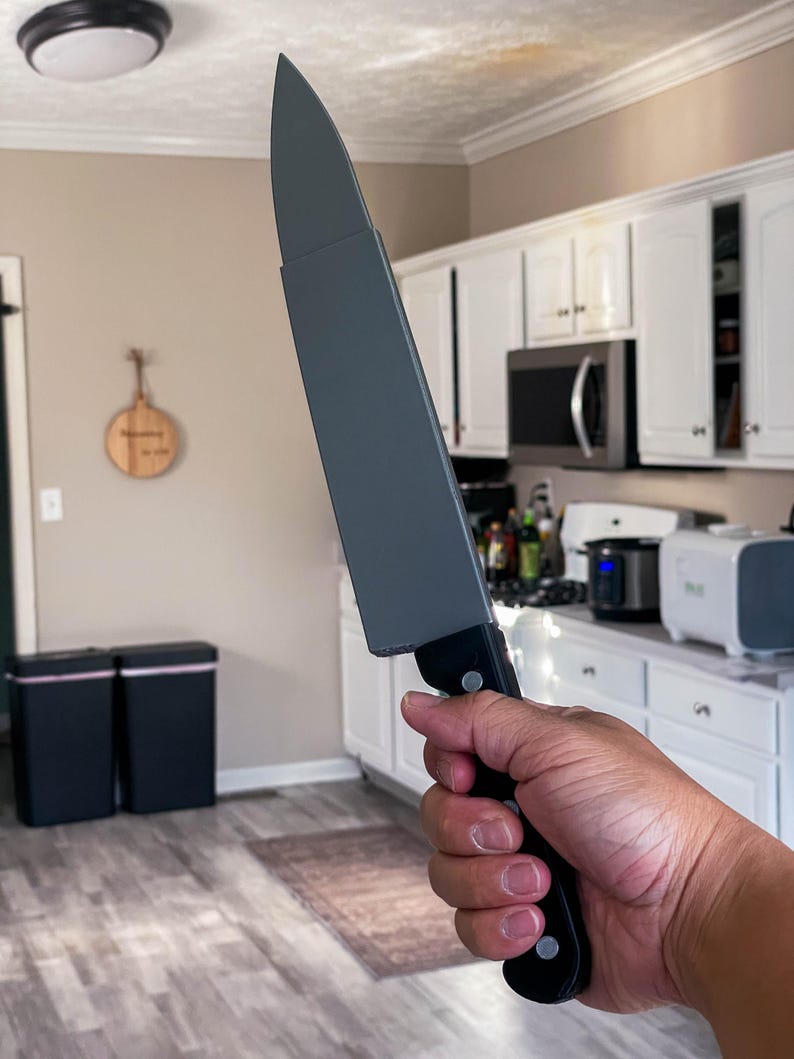 Chef Knife Spring-loaded Retractable (movie Prop) - Etsy