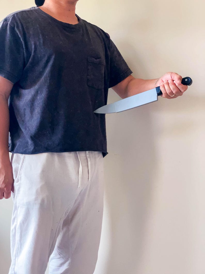 Chef Knife Spring-loaded Retractable (movie Prop) - Etsy