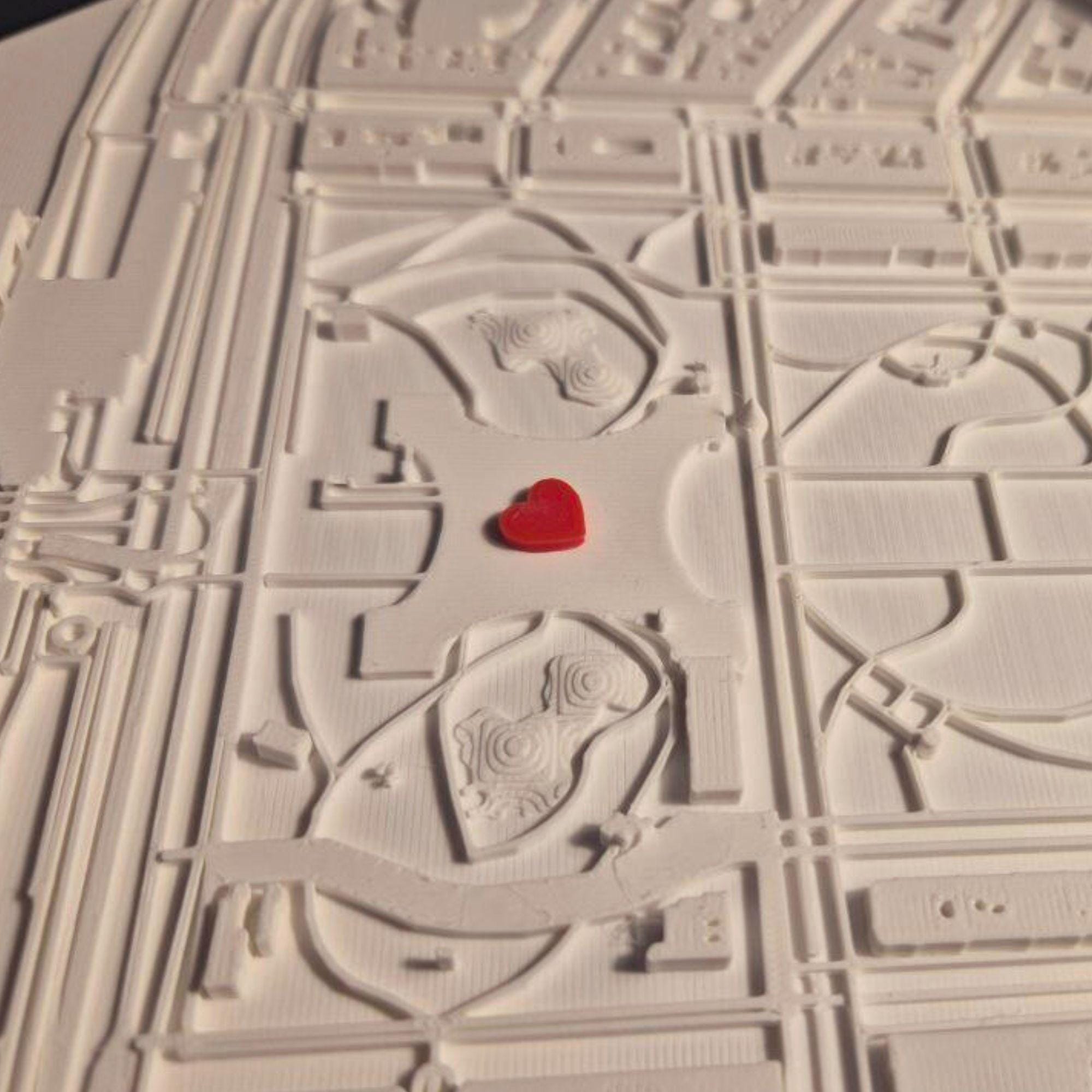 Personalized 3D Printed City Map in Frame | Unique Gift With Location ...
