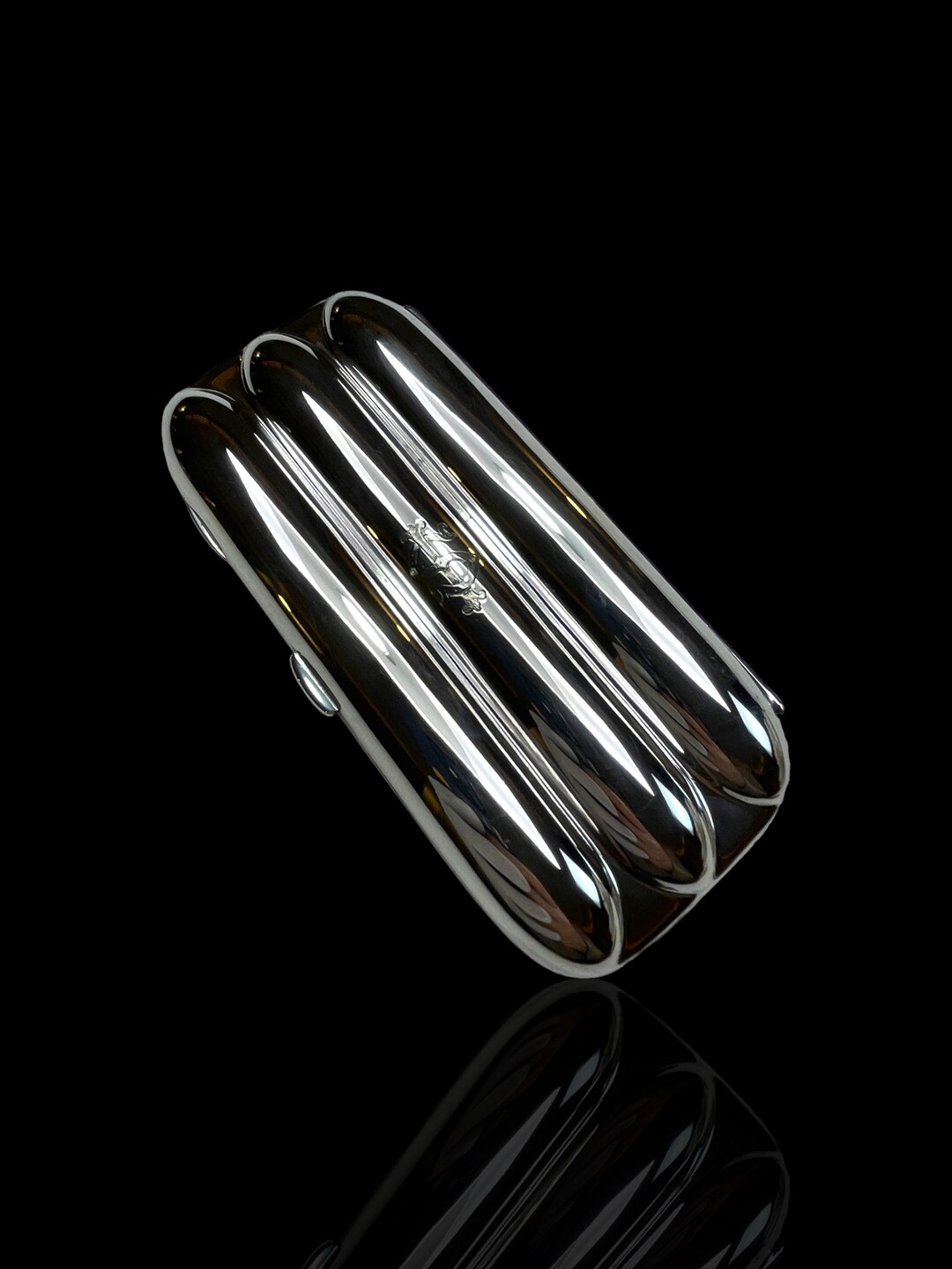 Sterling Silver Triple Cigar Case: 1886, George Neil & George ...