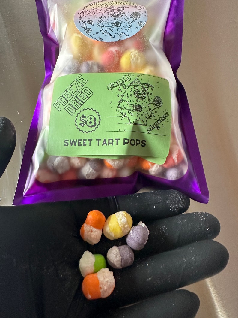 Freeze Dried Sweet Tart Pops - Etsy