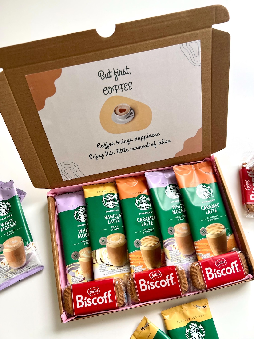 BUT FIRST COFFEE Personalised Gift Box – Starbucks & Costa Coffee ...