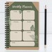 Green Rustic Aesthetic Weekly Planner Stay Organized and Adorably ...