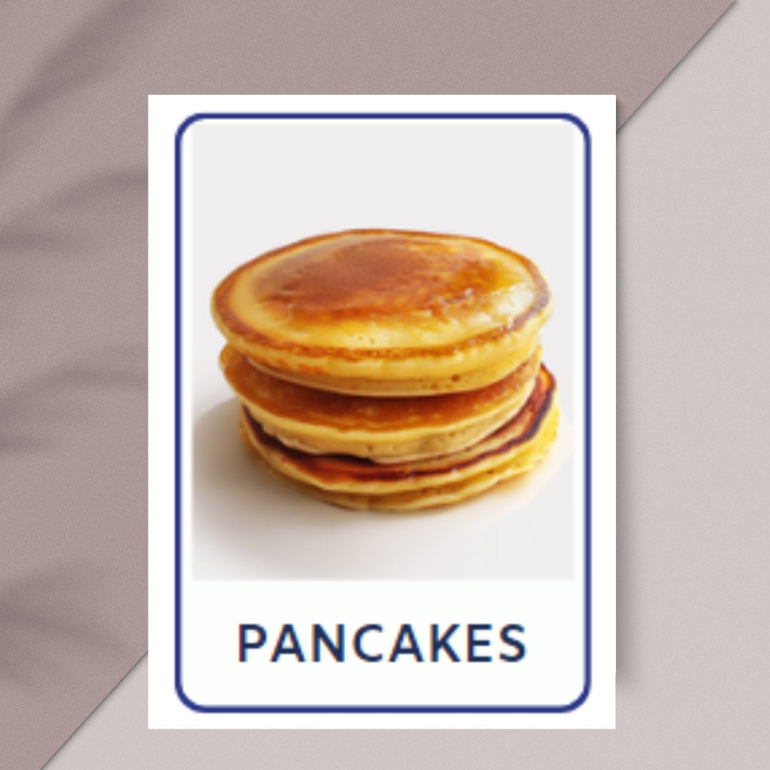 32 PNG Montessori Fast Food Flashcards, Nomenclature Cards, Toddler ...