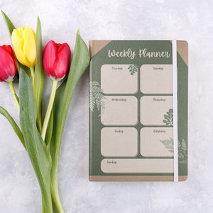 Green Rustic Aesthetic Weekly Planner Stay Organized and Adorably ...