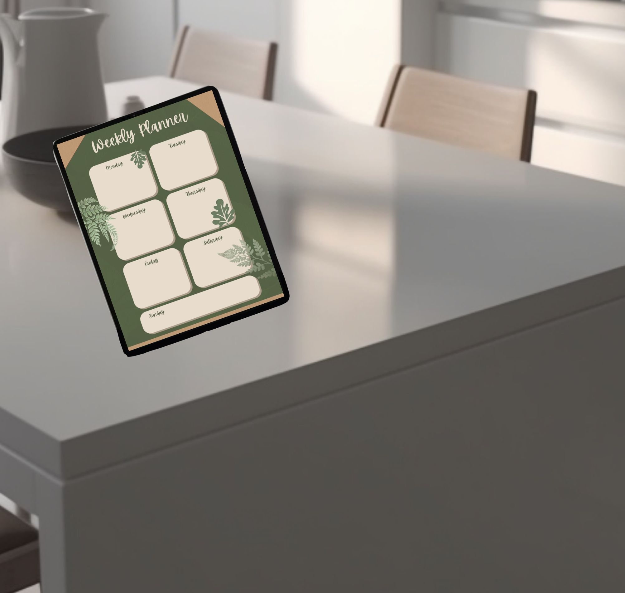 Green Rustic Aesthetic Weekly Planner Stay Organized and Adorably ...