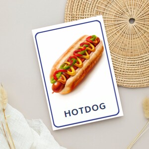 32 PNG Montessori Fast Food Flashcards, Nomenclature Cards, Toddler ...