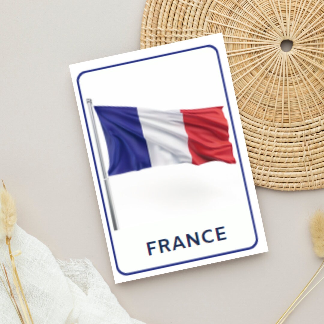 32 PNG Montessori Country Flags Flashcards, Toddler Activity, Digital ...