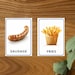 32 PNG Montessori Fast Food Flashcards, Nomenclature Cards, Toddler ...