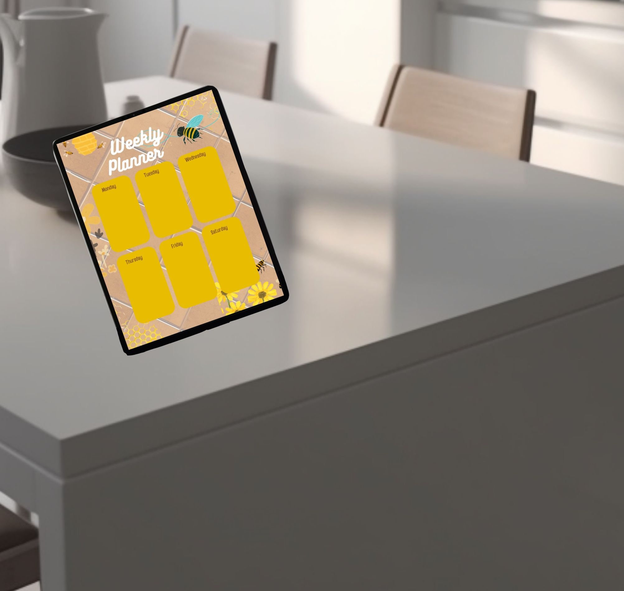 Brown Yellow Playful Weekly Planner Stay Organized and Adorably Stylish ...