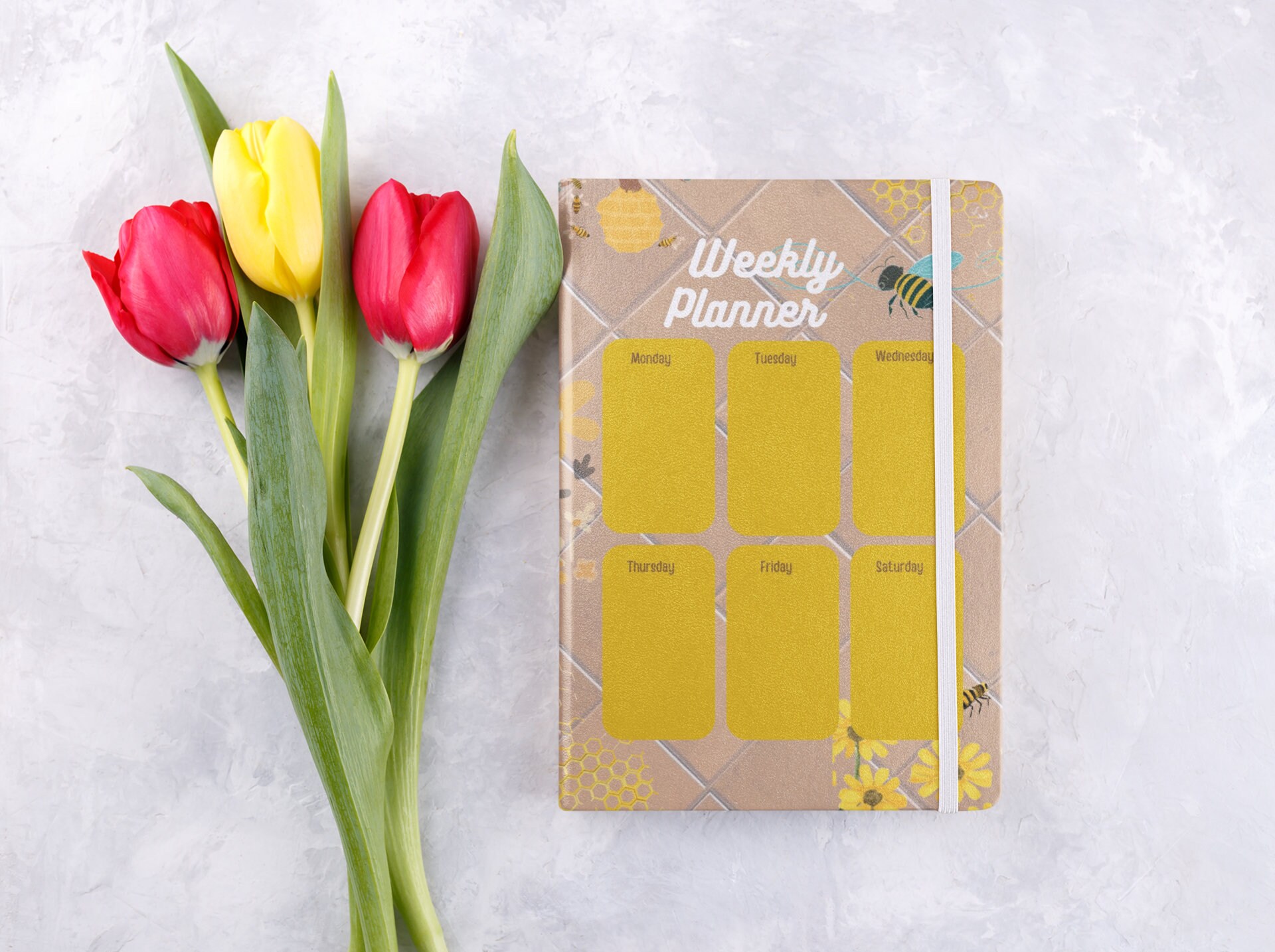 Brown Yellow Playful Weekly Planner Stay Organized and Adorably Stylish ...