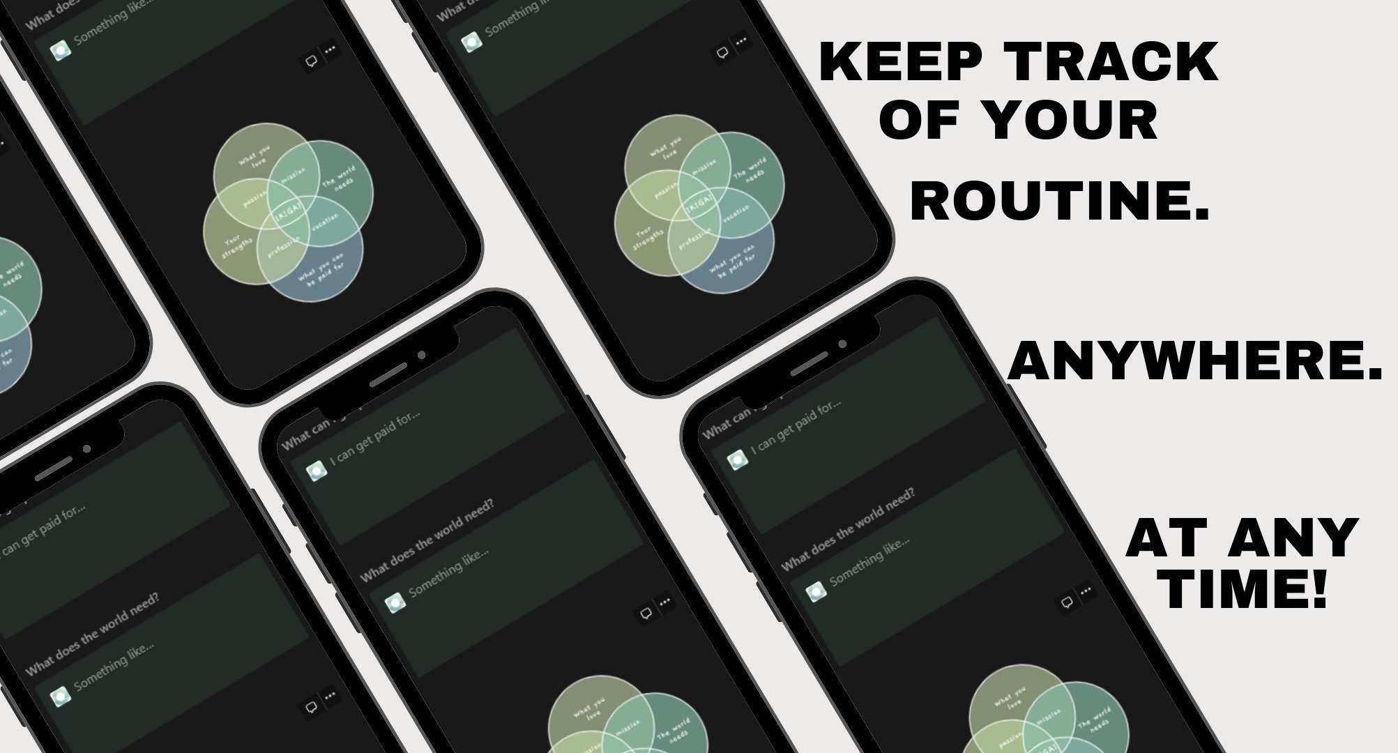 Ikigai Guide Notion Template, Ikigai Guide, Goal Setting Template, Find ...