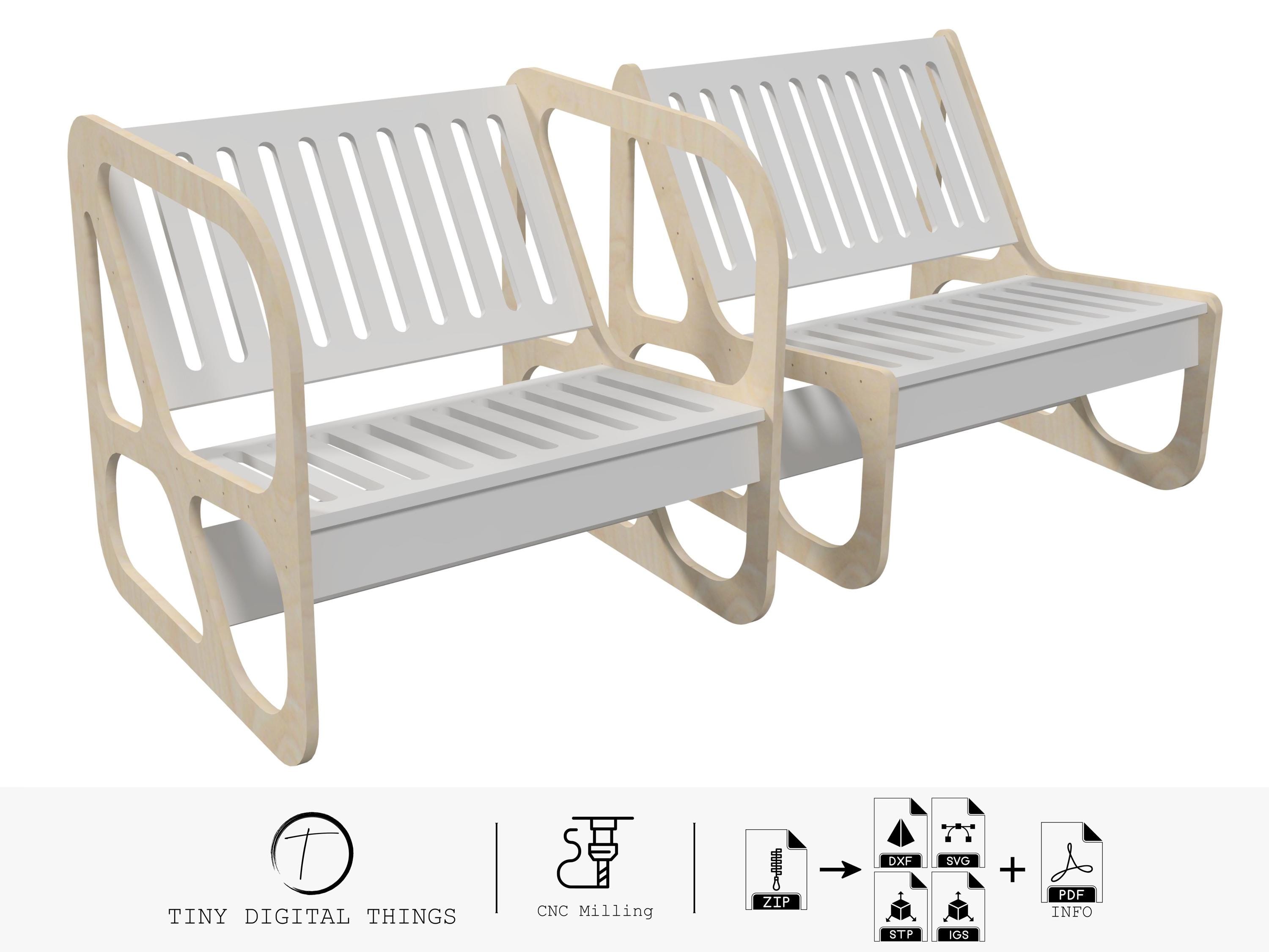 Wooden Lounge Chair CNC Cut Files | Lounge Chair | Lounge Chair DXF ...
