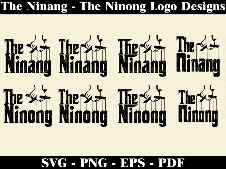 The Ninang SVG, the Ninong SVG, Tshirt Svg, Vector Files Cricut ...