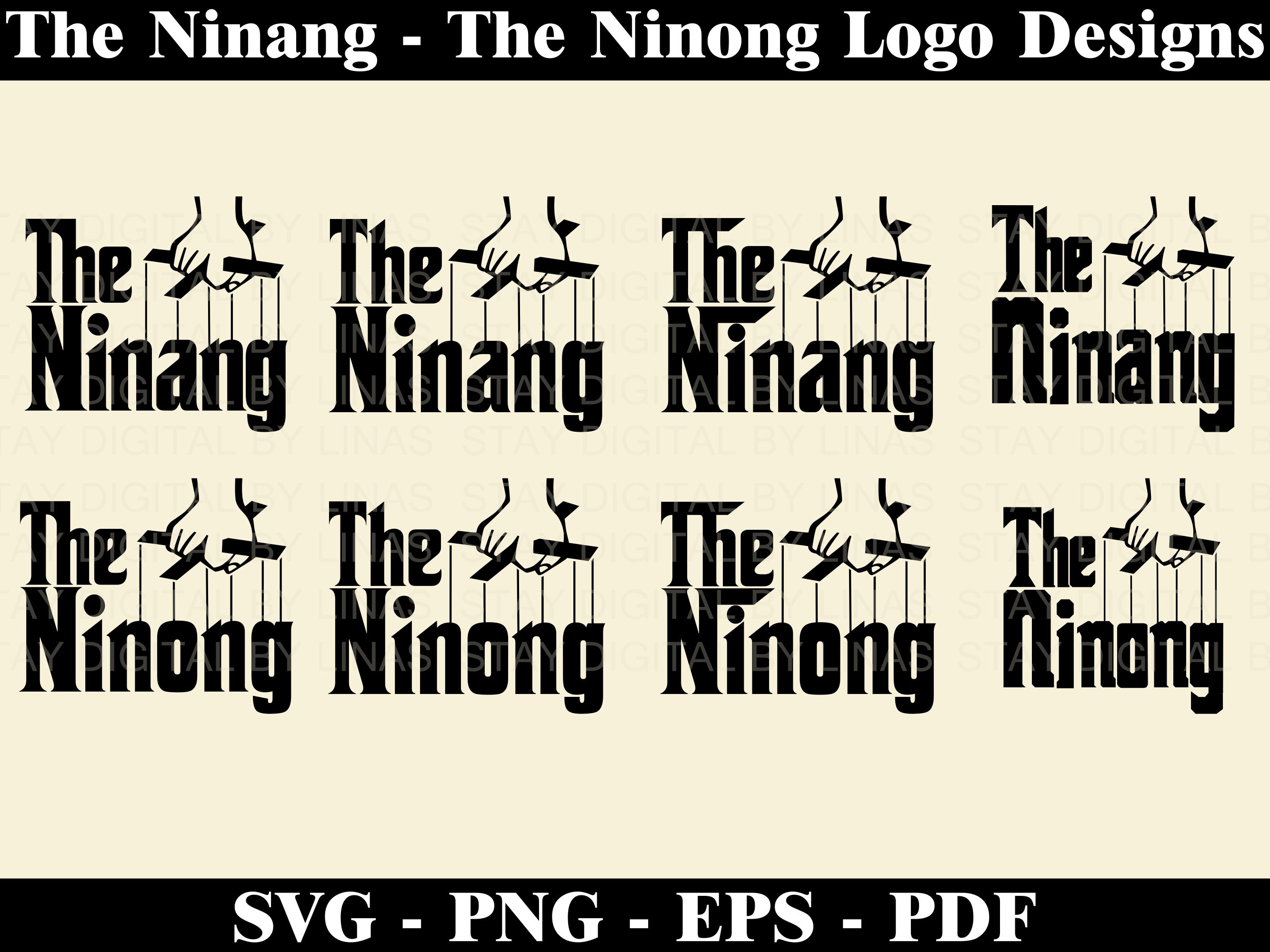 The Ninang SVG, the Ninong SVG, Tshirt Svg, Vector Files Cricut ...