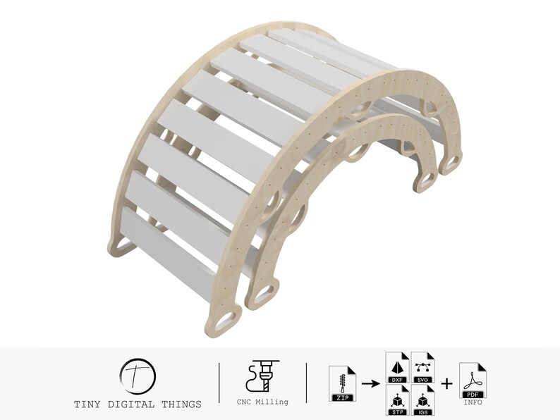 Climbing Arch CNC Cut File | Kids Rocking Chair | Montessori Climbing ...