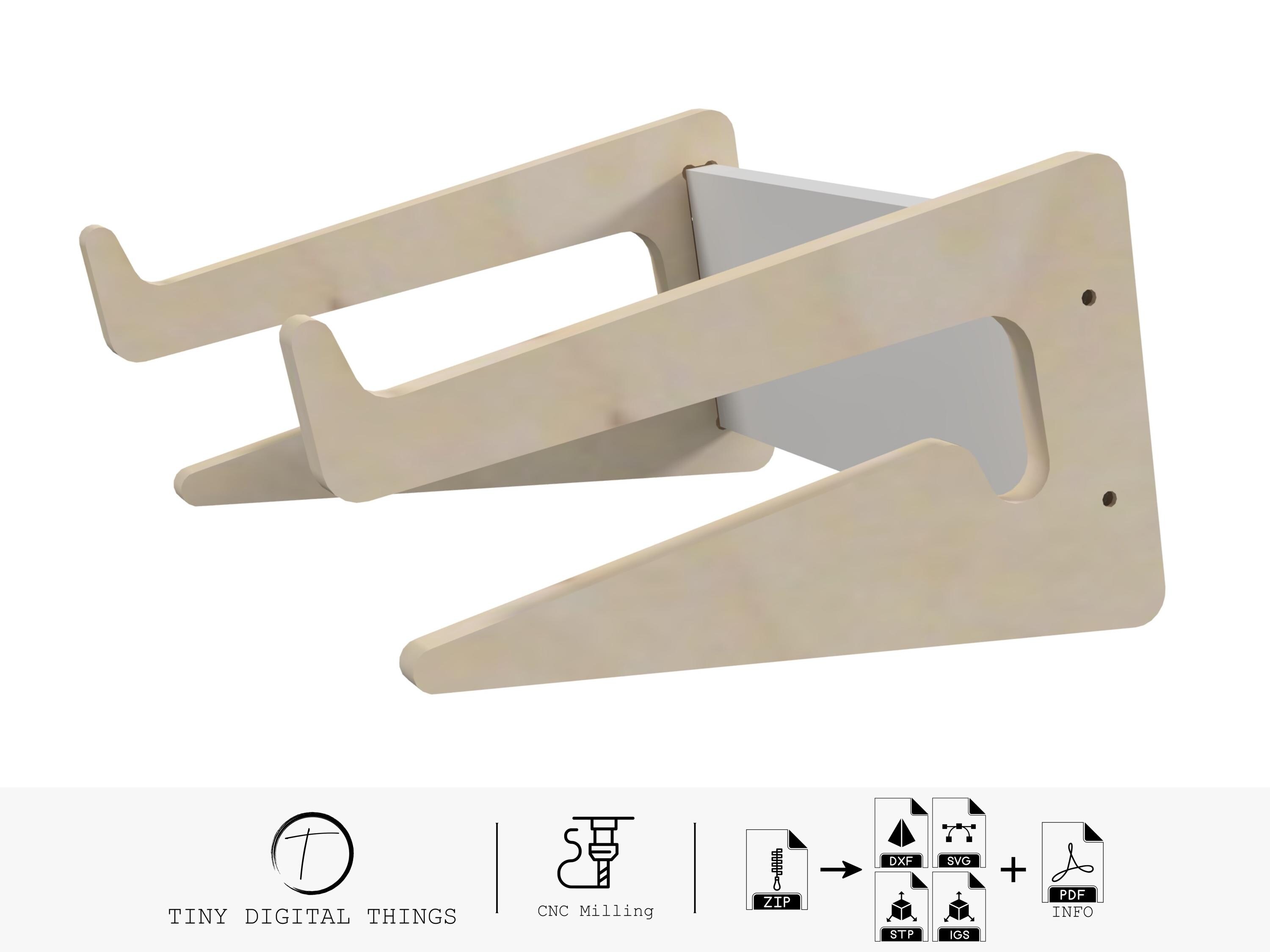 Laptop Stand for Desk CNC Cut Files | Laptop Holder | Wooden Laptop ...