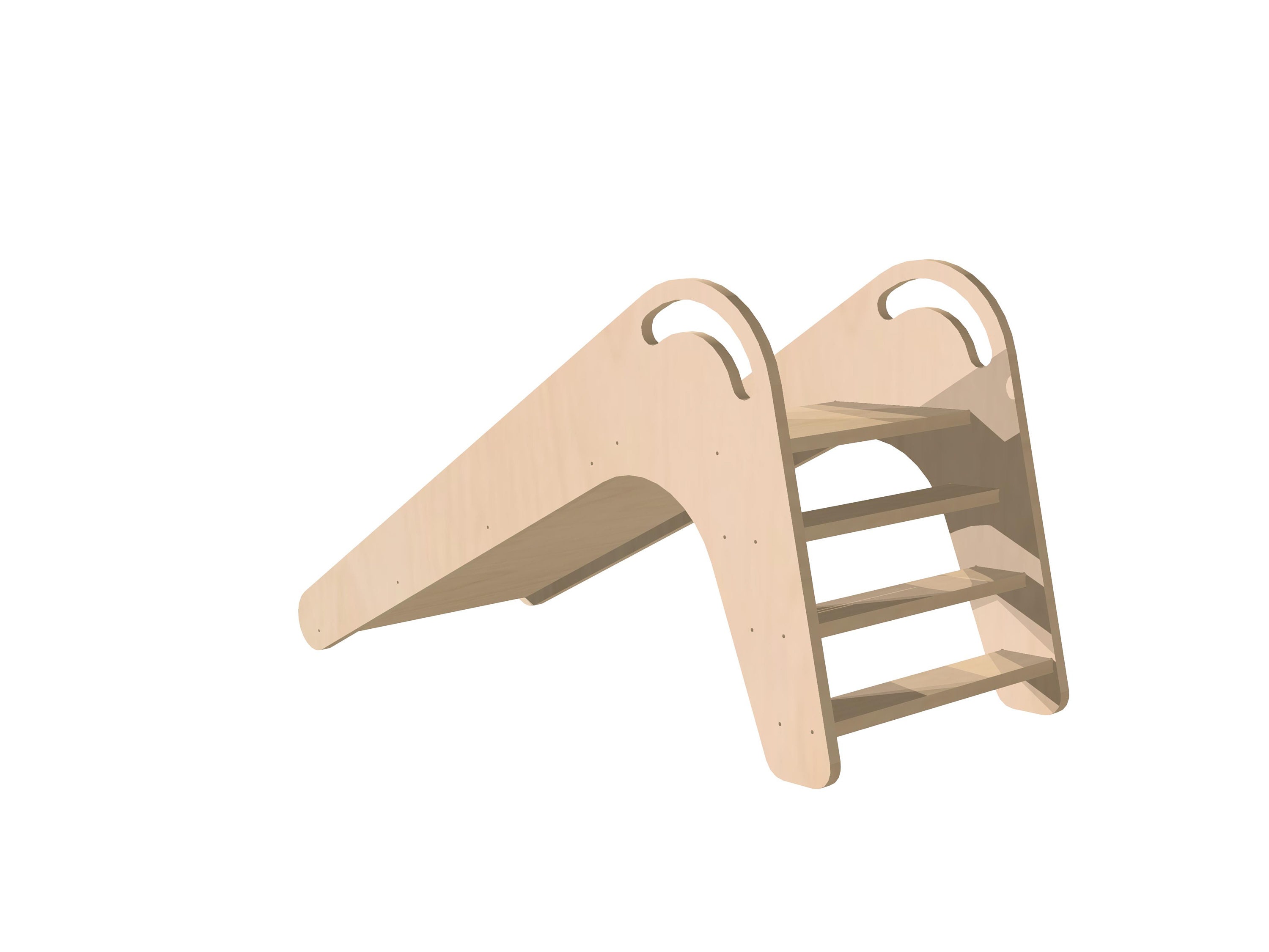 Wooden Indoor Toddler Slide, Safe Montessori Activity at Home Digital ...