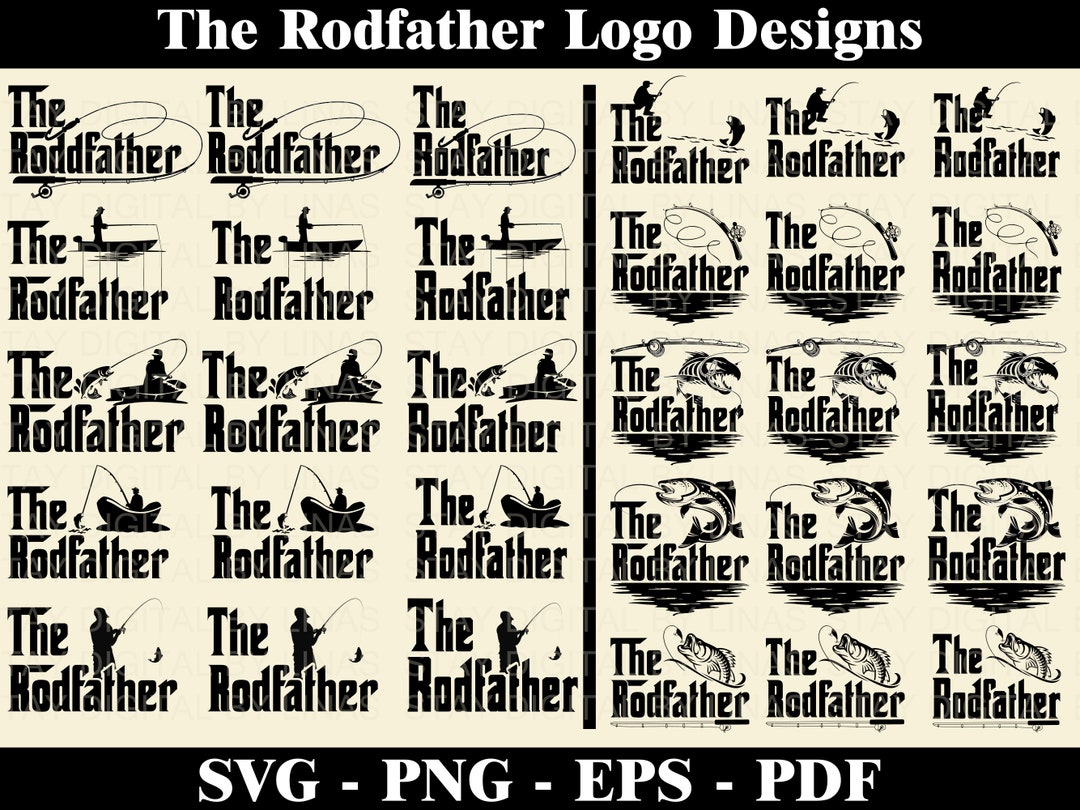 The Rodfather SVG/ Fisherman SVG/ Father Day Svg / Tshirt Svg / Vector ...