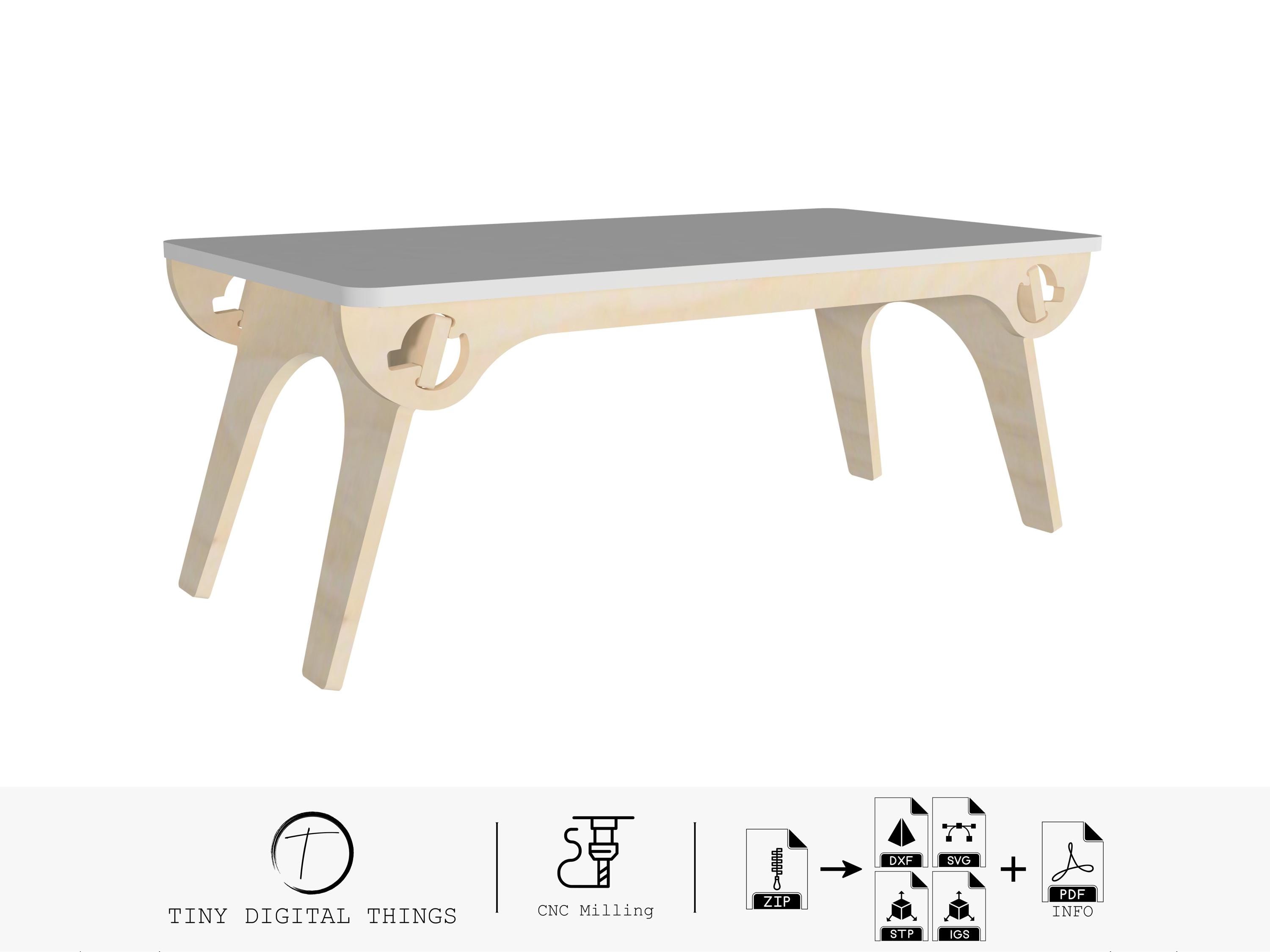 Foldable Bed Table CNC Cut Files | Foldable Laptop Stand | Laptop Bed ...